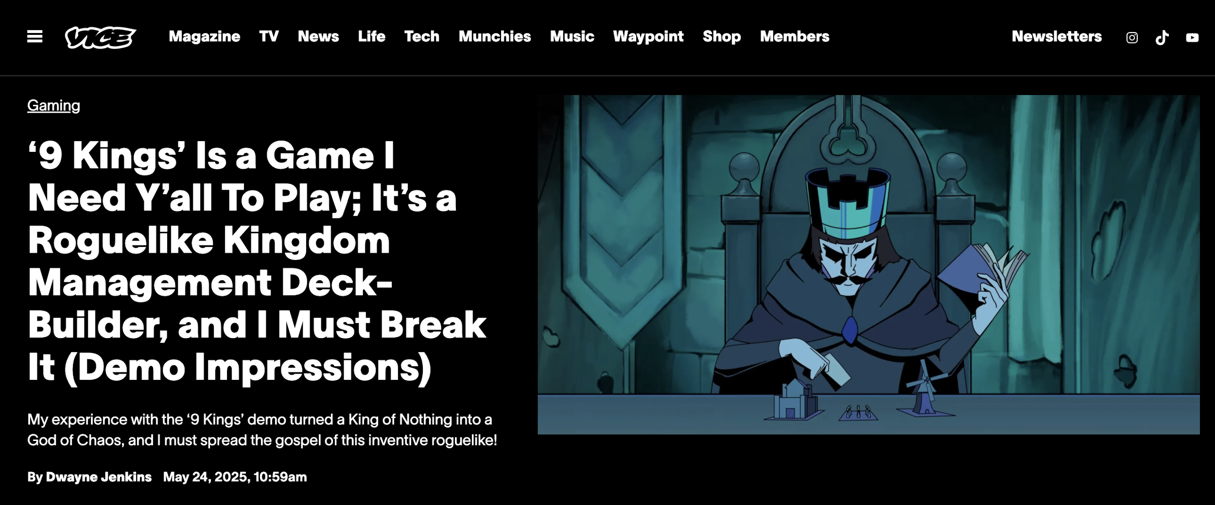 9 Kings — Sad Socket: Indie Game Studio